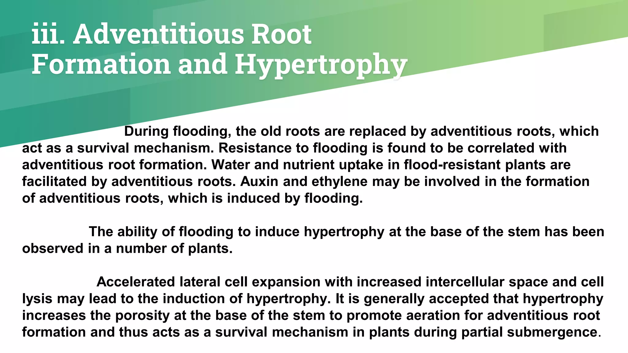 FLOODING STRESS IN PLANT GROWTH AND DEVELOPMENT | PPTX