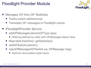 Floodlight OpenFlow Contoller - Updated Overview | PPTX
