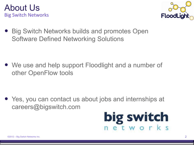 Floodlight OpenFlow Contoller - Updated Overview | PPTX