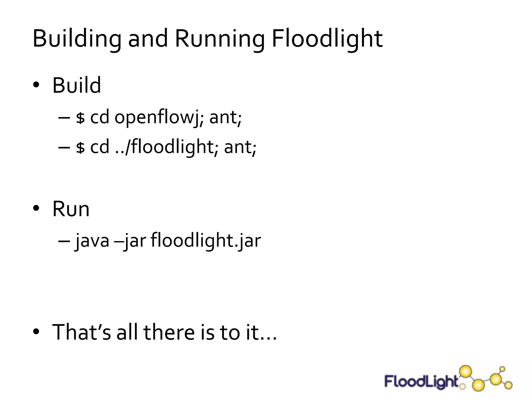 Floodlight OpenFlow Controller Overview | PPTX