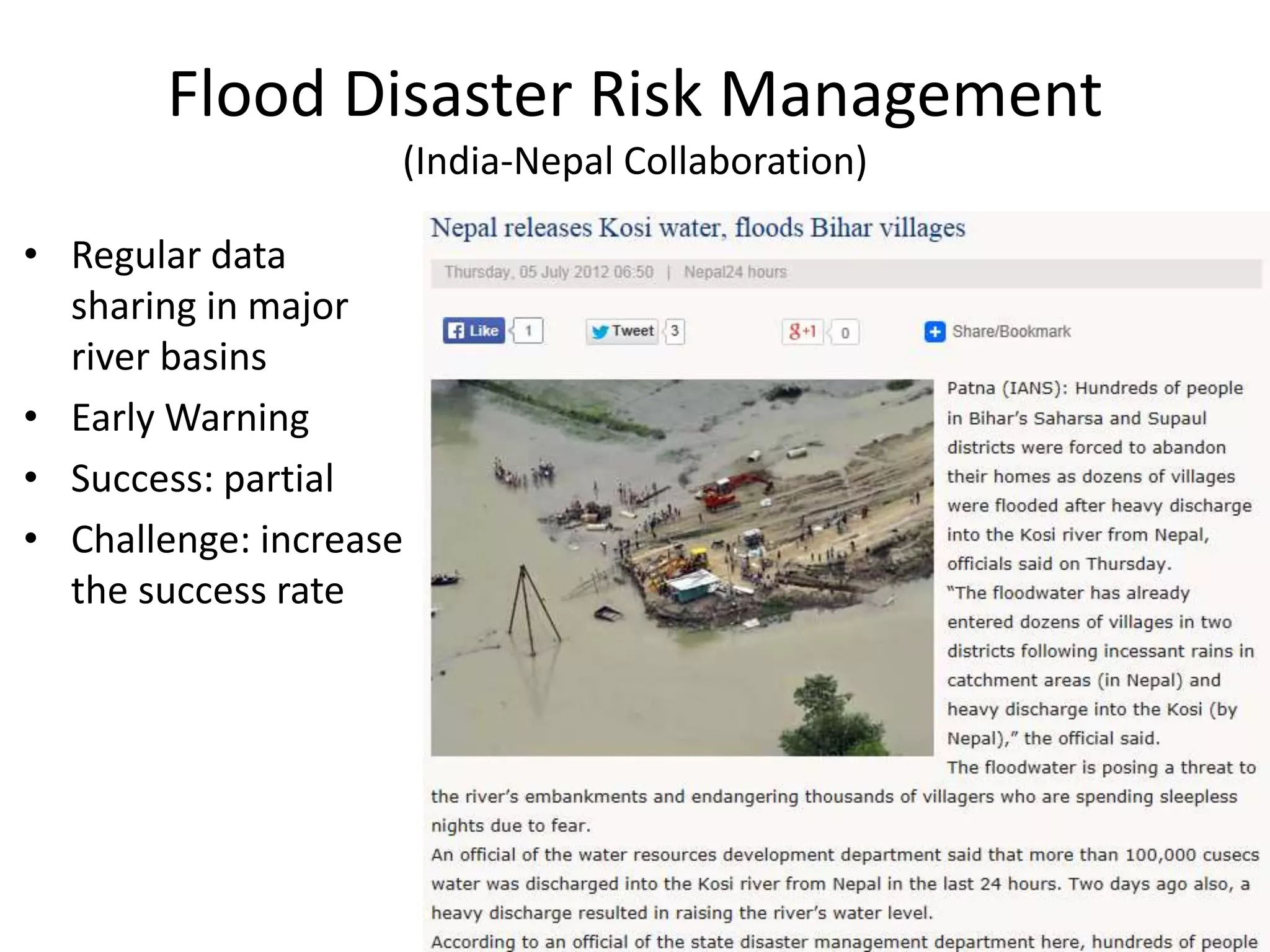 Flood management and climate change nepal | PPTX