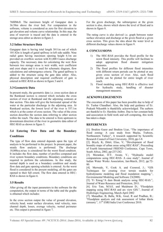 Flood modeling of river godavari using hec ras | PDF