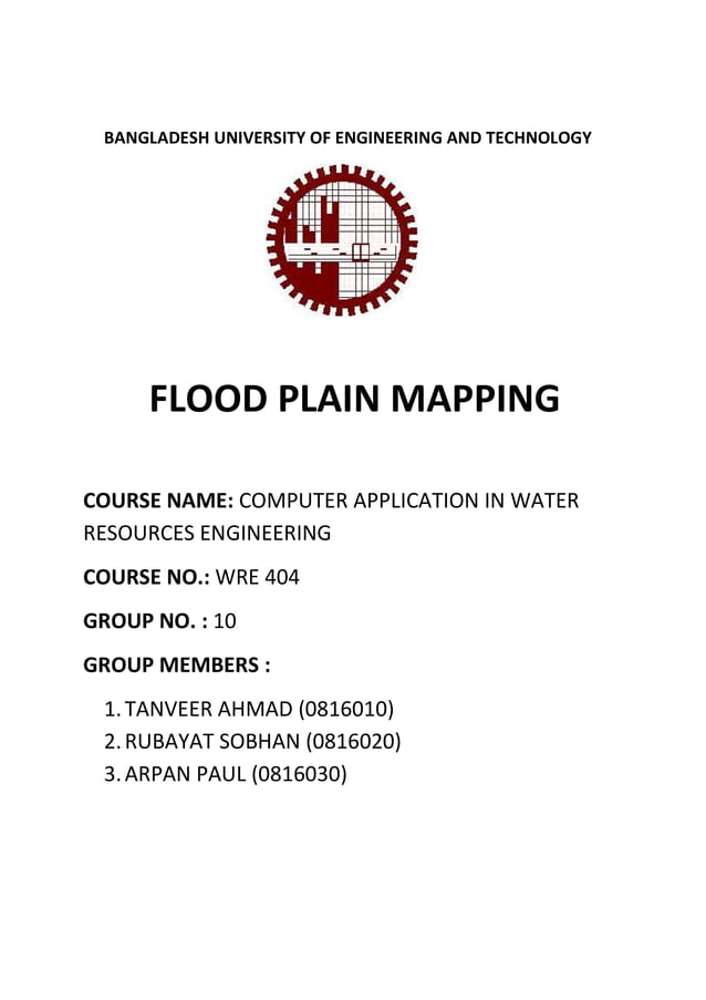 Flood plain mapping | PDF
