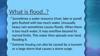 FLOOD pptx in geology..flood and it's types and it's mitigation | PPTX