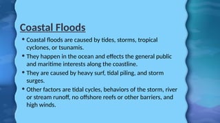 FLOOD pptx in geology..flood and it's types and it's mitigation | PPTX