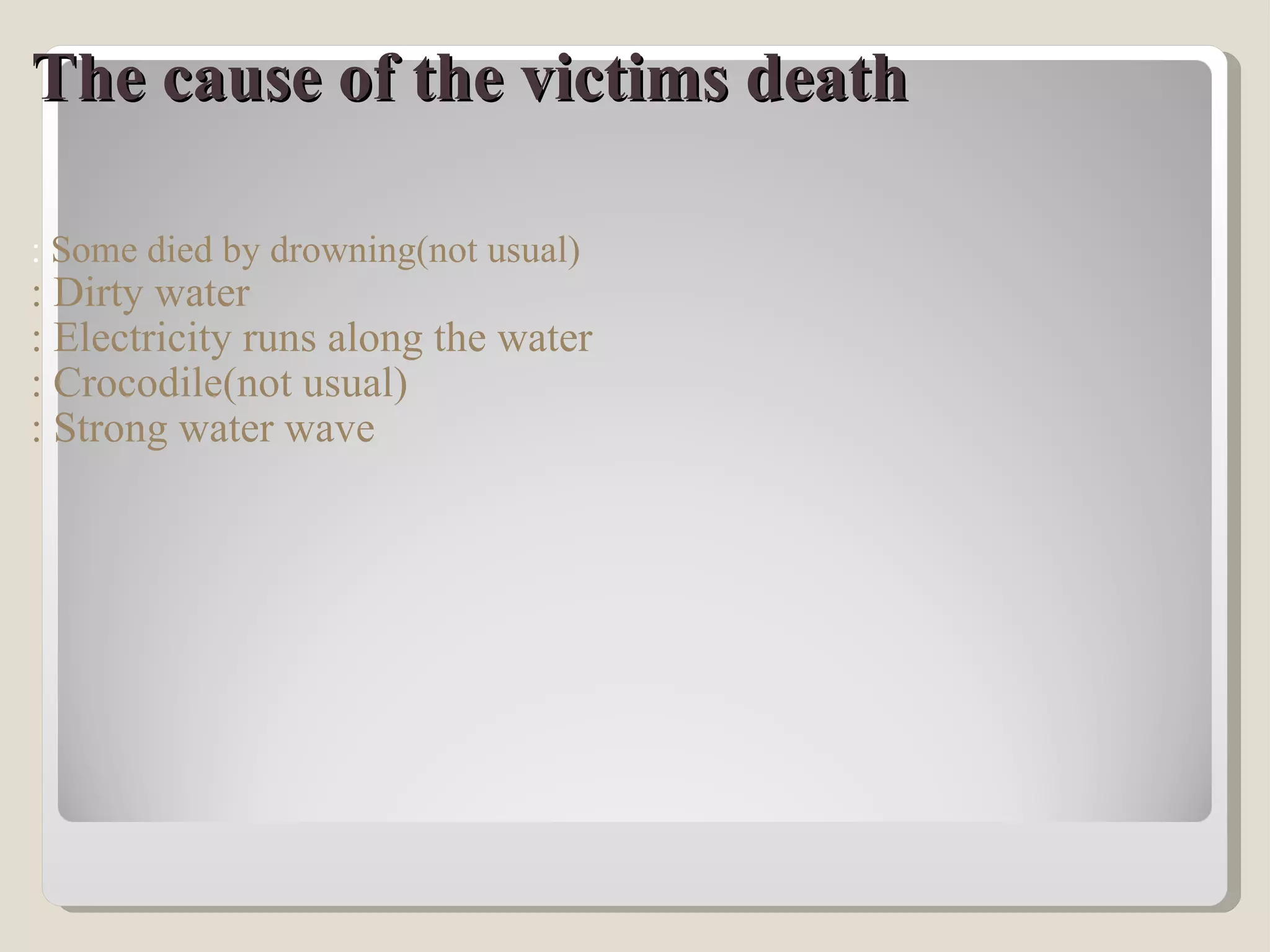 Flood presentation | PPT