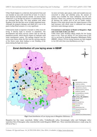 Flood related disasters concerned to urban flooding in bangalore, india ...