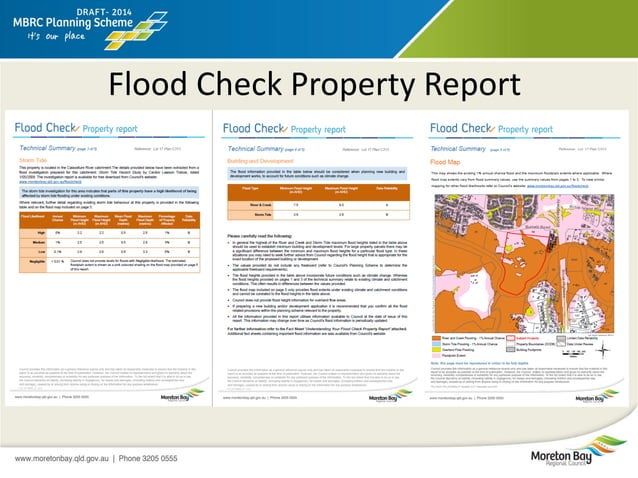 Flood risk management in the MBRC planning scheme | PPT