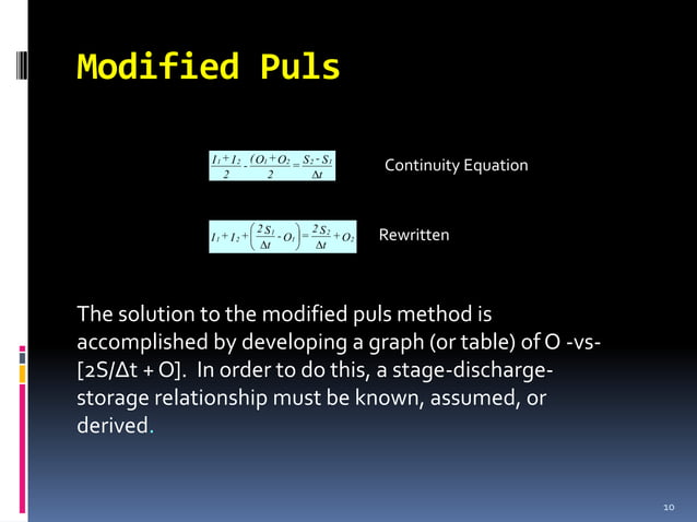 Flood routing | PPTX