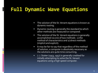 Flood routing | PPTX