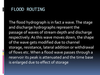 Flood routing | PPTX