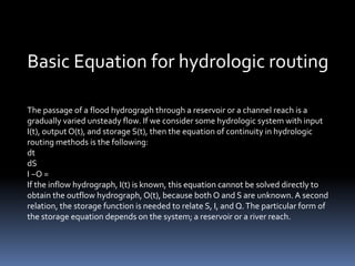 Flood routing | PPTX