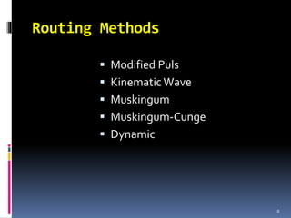 Flood routing | PPTX