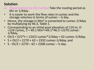 Flood Routing.ppt:flood routing and control | PPT