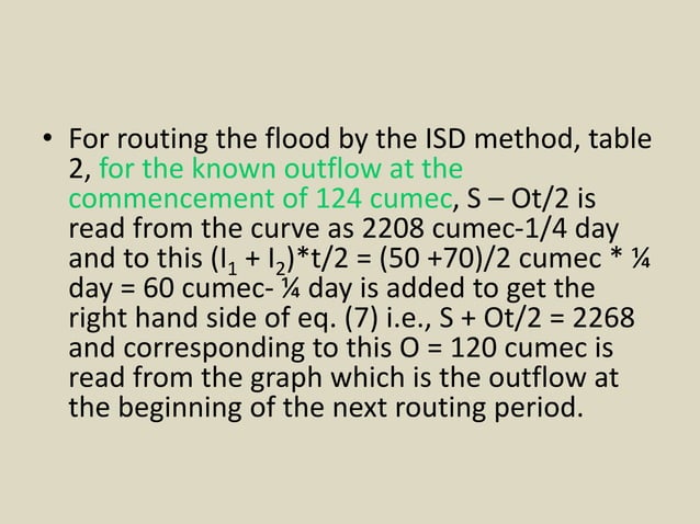 Flood Routing.ppt:flood routing and control | PPT