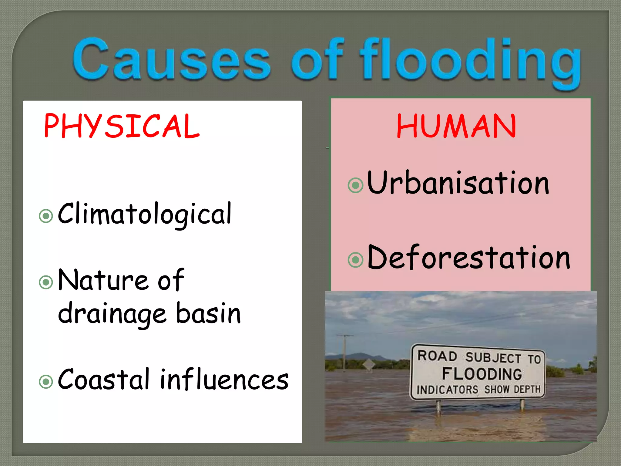 Floods causes & impacts | PPTX