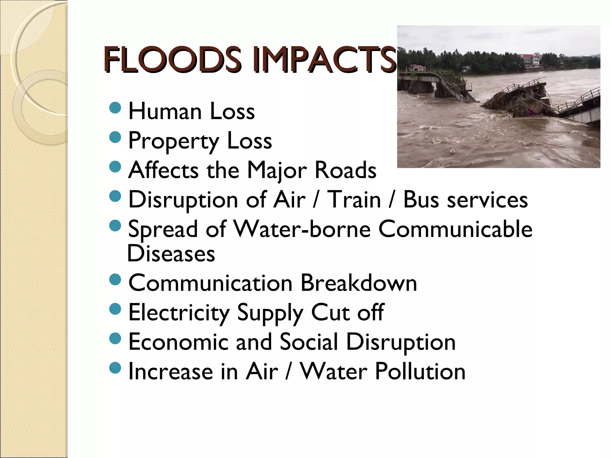 Floods and fire disaster | PPT