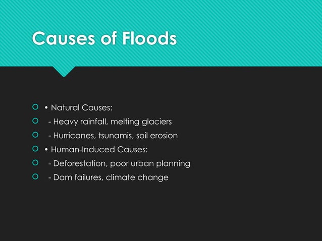 Floods and their effect/impacts presentation | PPTX