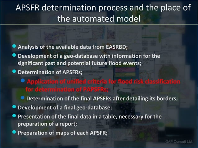AUTOMATED MODEL FOR IMPLEMENTATION OF UNIFIED CRITERIA FOR FLOOD RISK ...