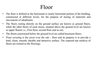 Floor and its types used in construction | PDF