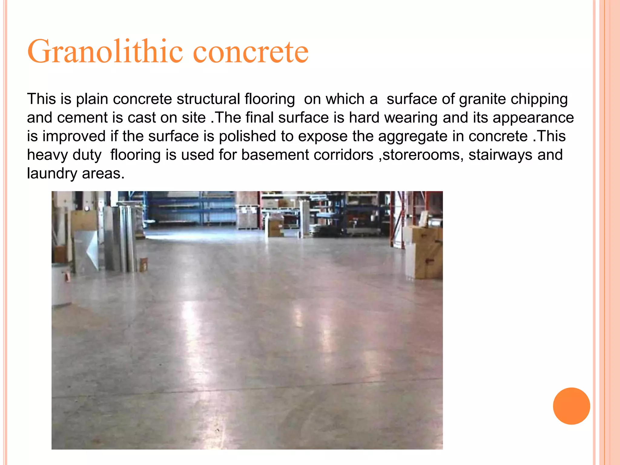 Floor coverings and finishes | PPTX