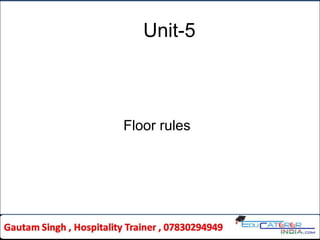 Floor rules | PDF
