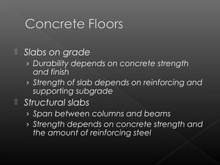 Floor and slabs | PPT | Woodworking | Arts and Crafts