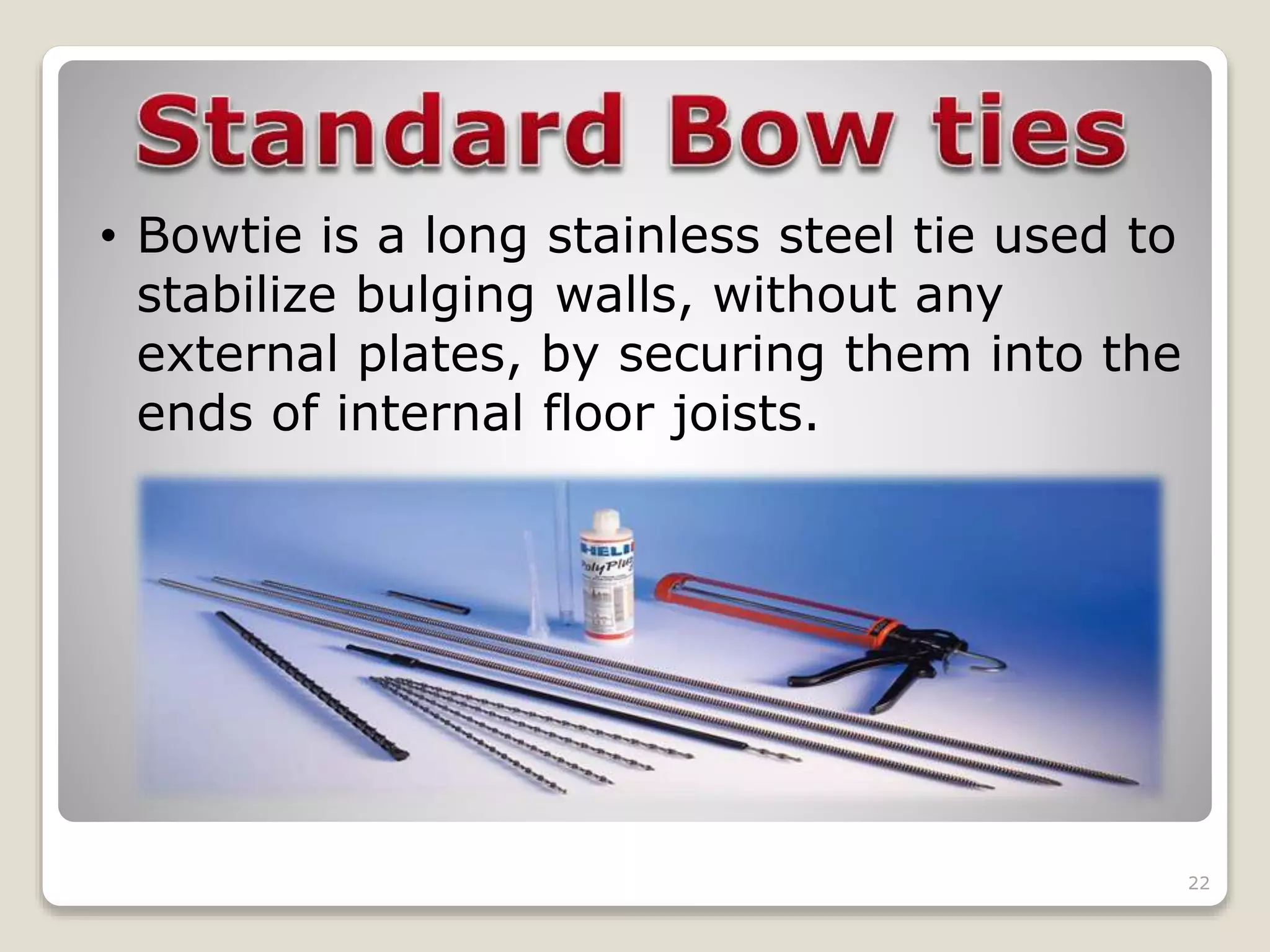 Floor and wall ties | PPTX