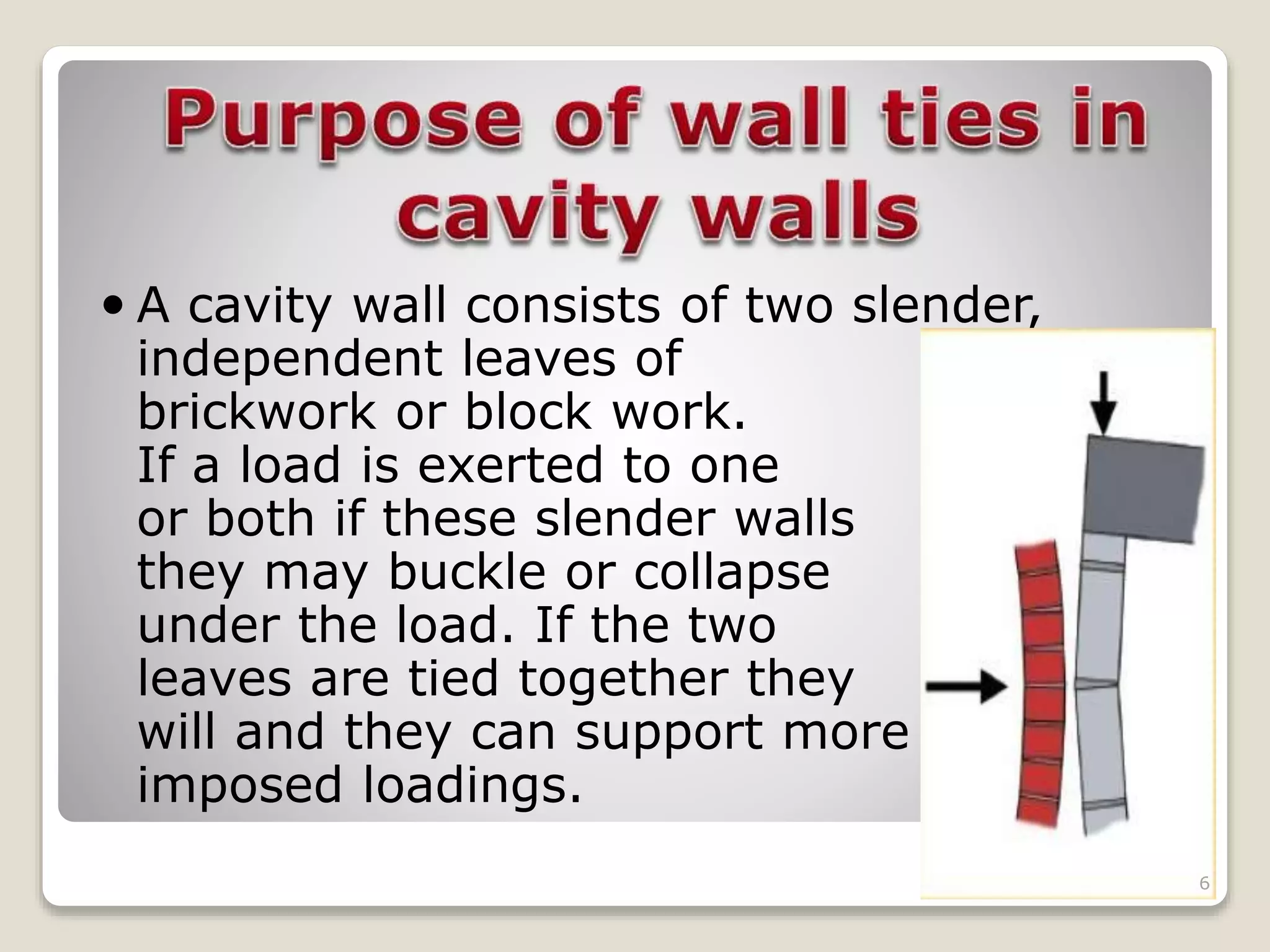 Floor and wall ties | PPTX