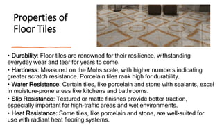 Processing & Properties of Floor and Wall Tiles.pptx | Home Improvement ...