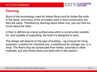 Floor boarding and calculations 4 | PPTX