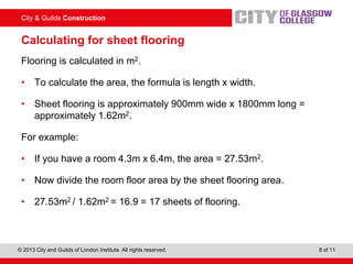 Floor boarding and calculations 4 | PPTX