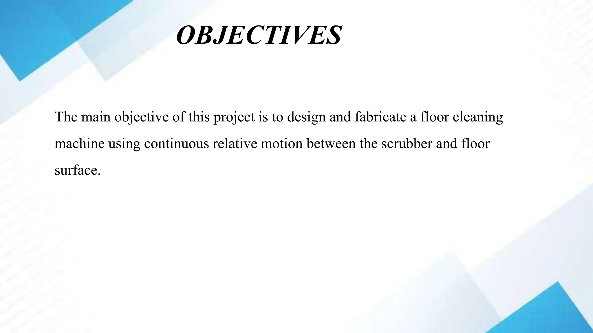 FLOOR CLEANING MACHINEfinal presentation | PPTX