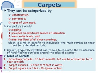 Floor covering and their care and maintenance (1) | PPT