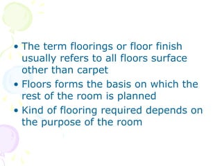 Floor covering in housekeeping | PPT