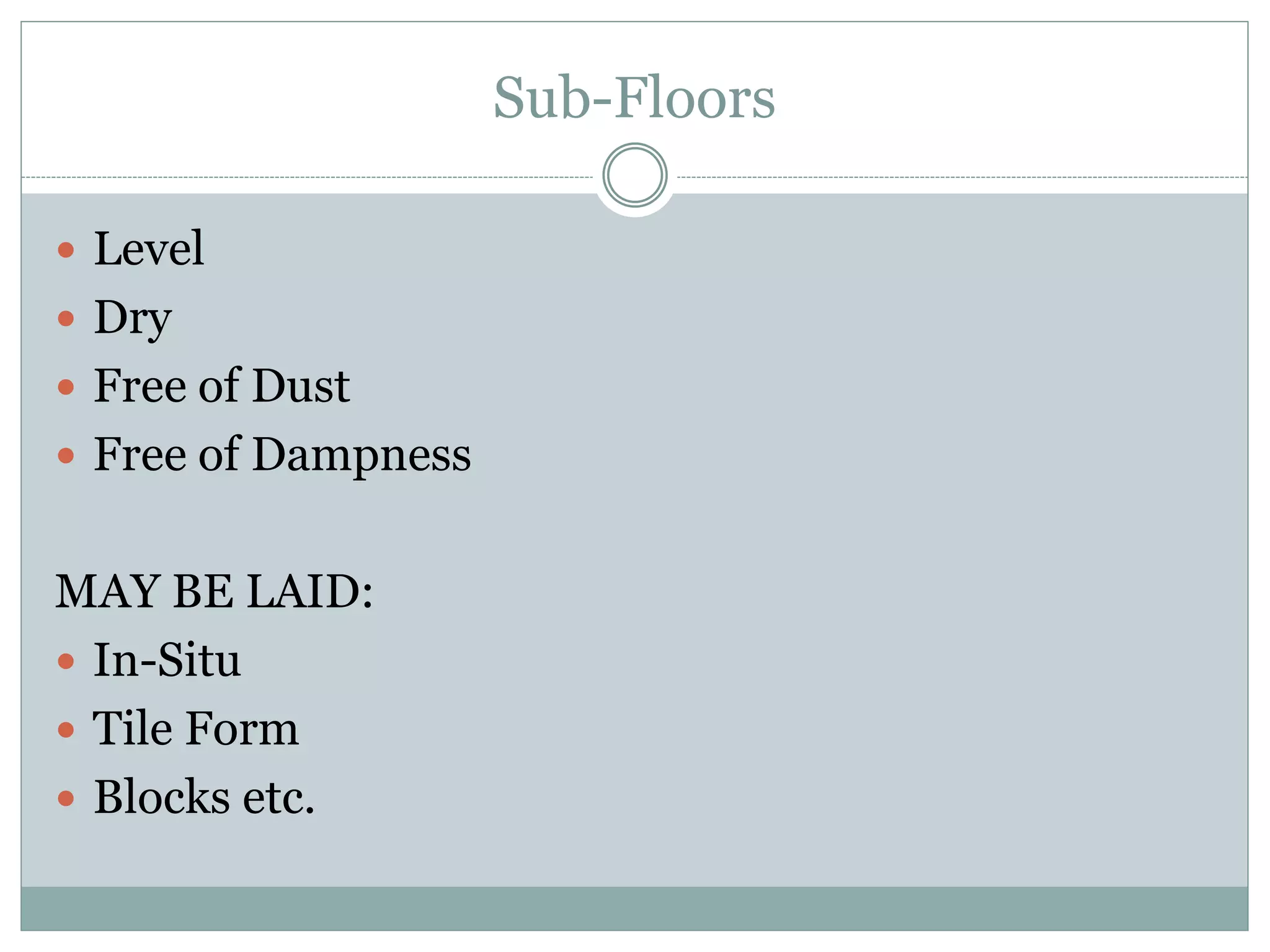Floor finishes | PPTX