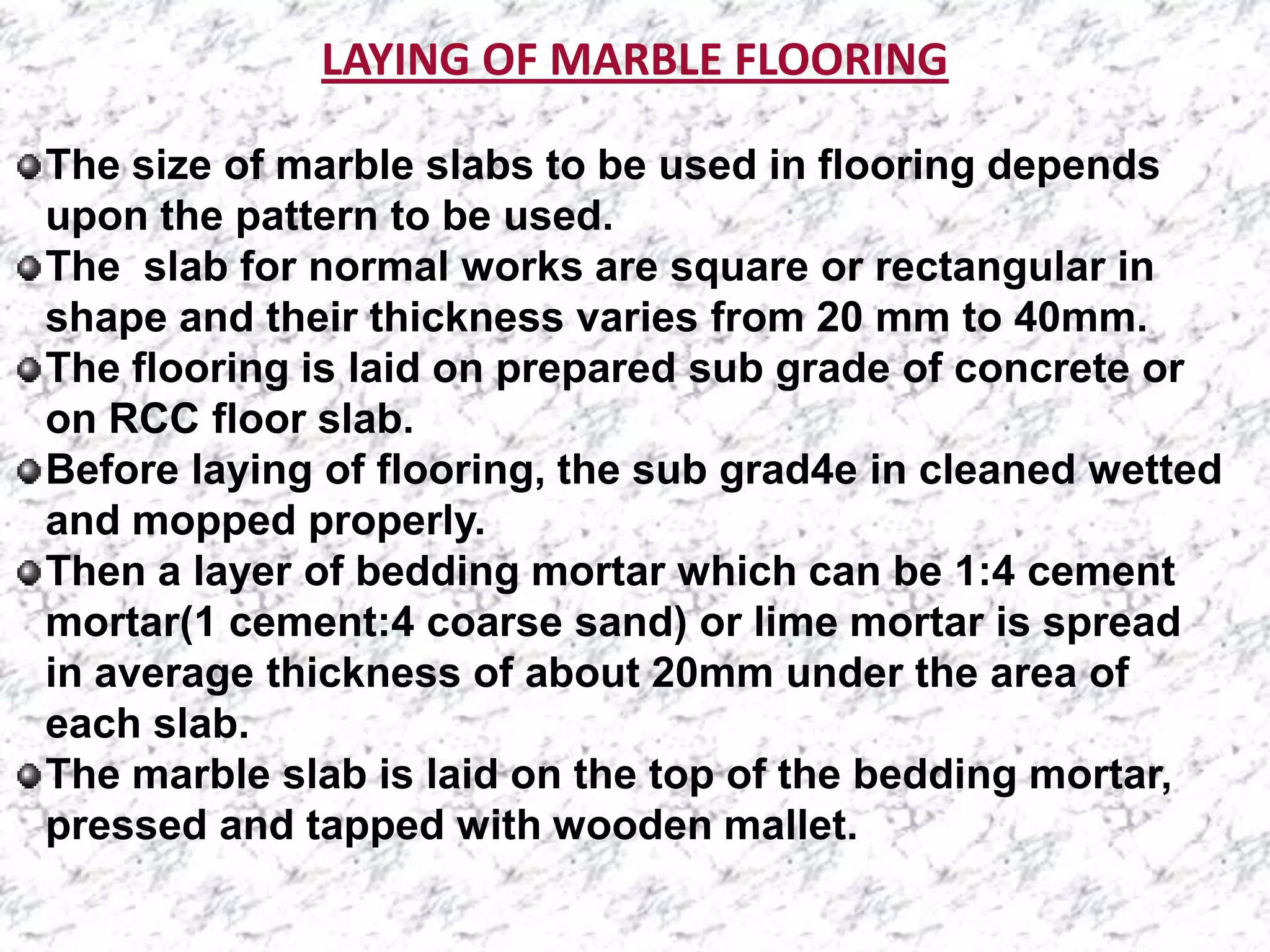 FLOOR FINISHES AND COVERINGS | PPT