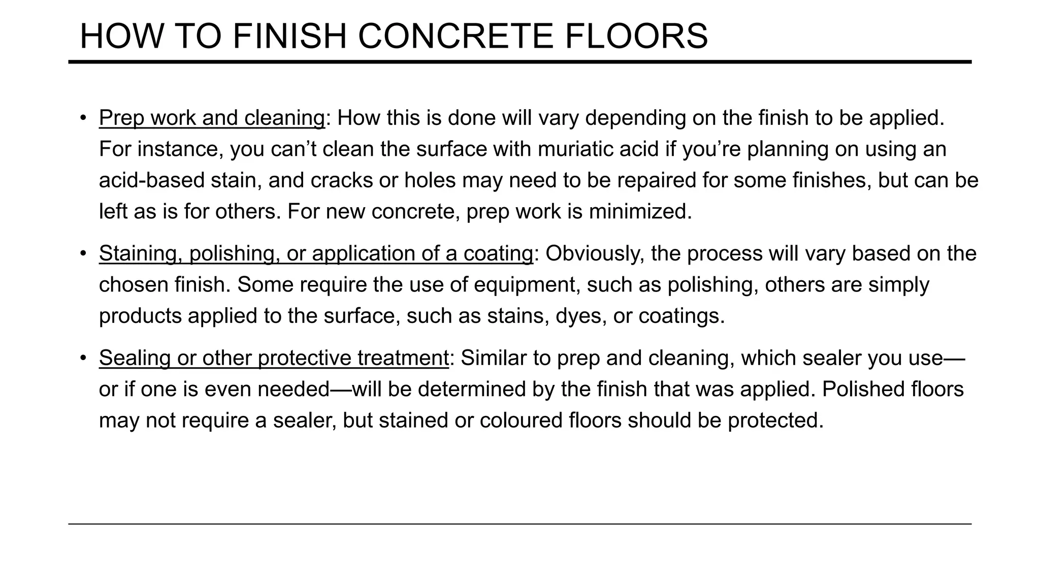 Floor finishes - flooring and finish types | PPTX