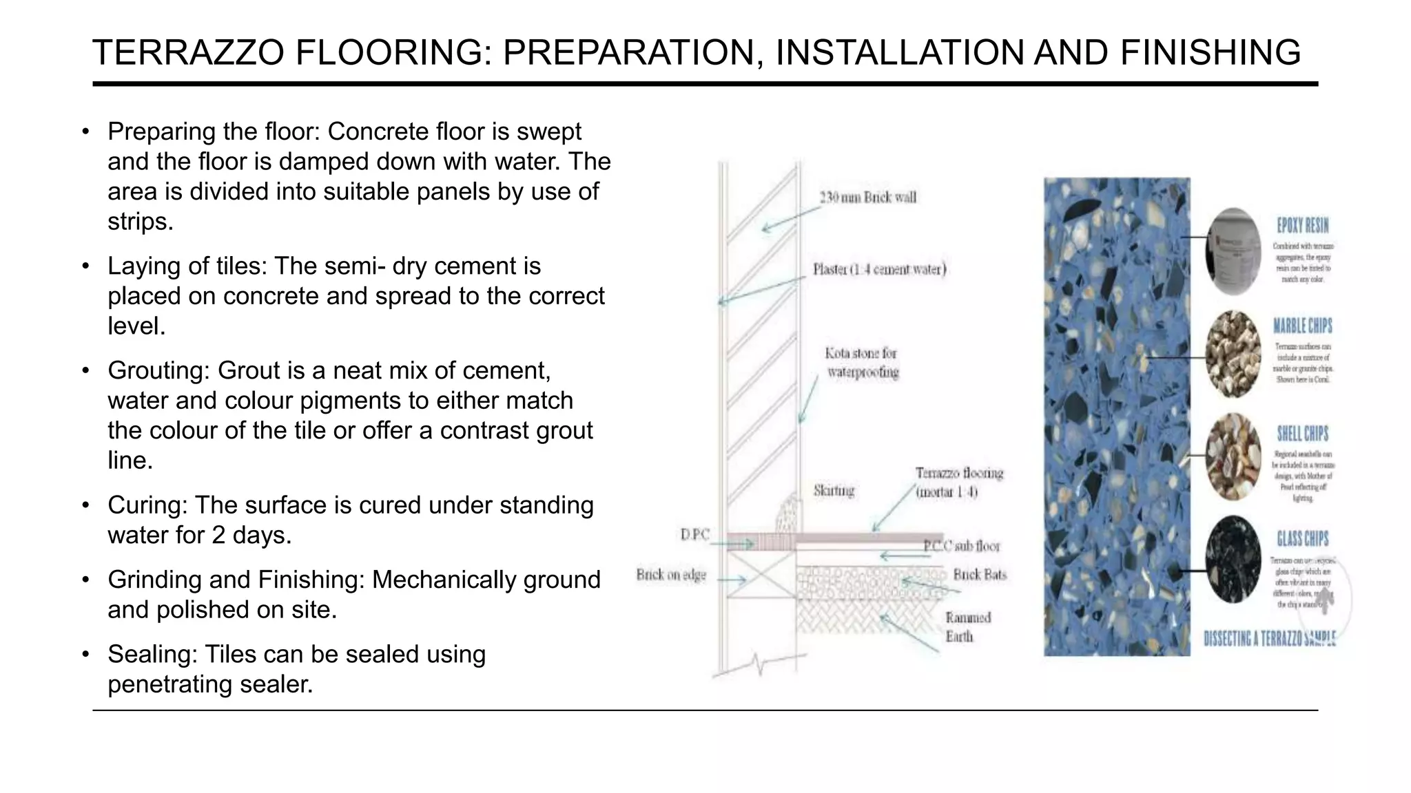 Floor finishes - flooring and finish types | PPTX