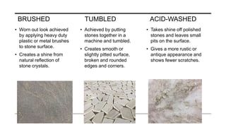 Floor finishes - flooring and finish types | PPTX