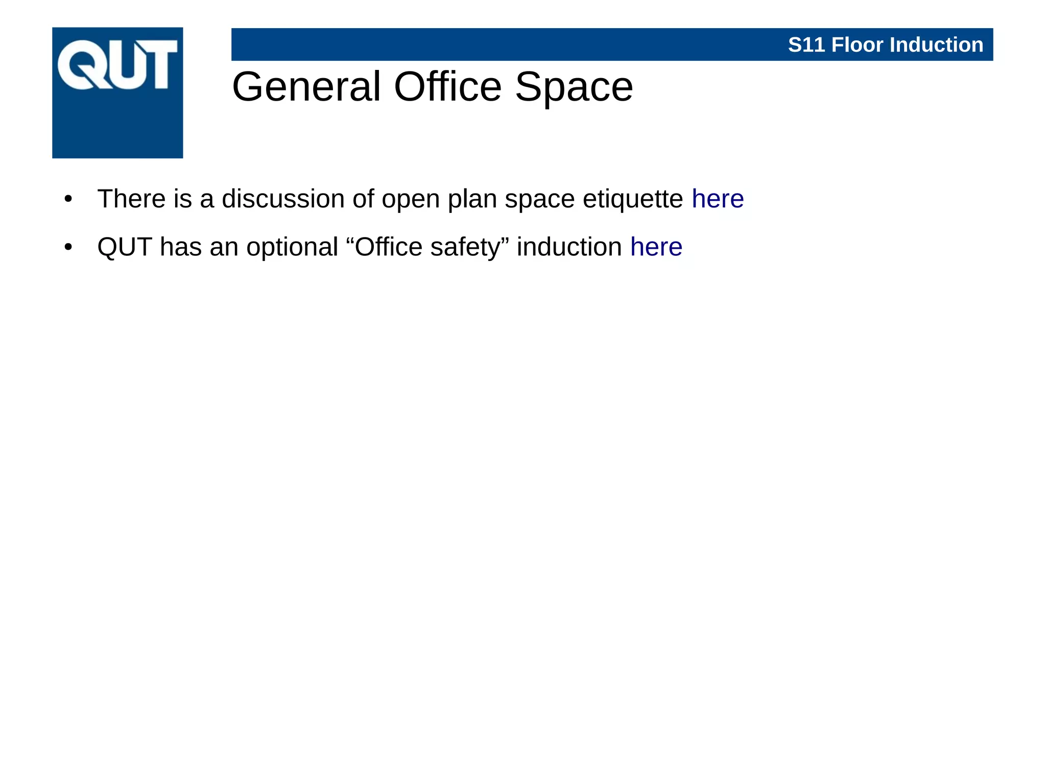 Floor induction | ODP
