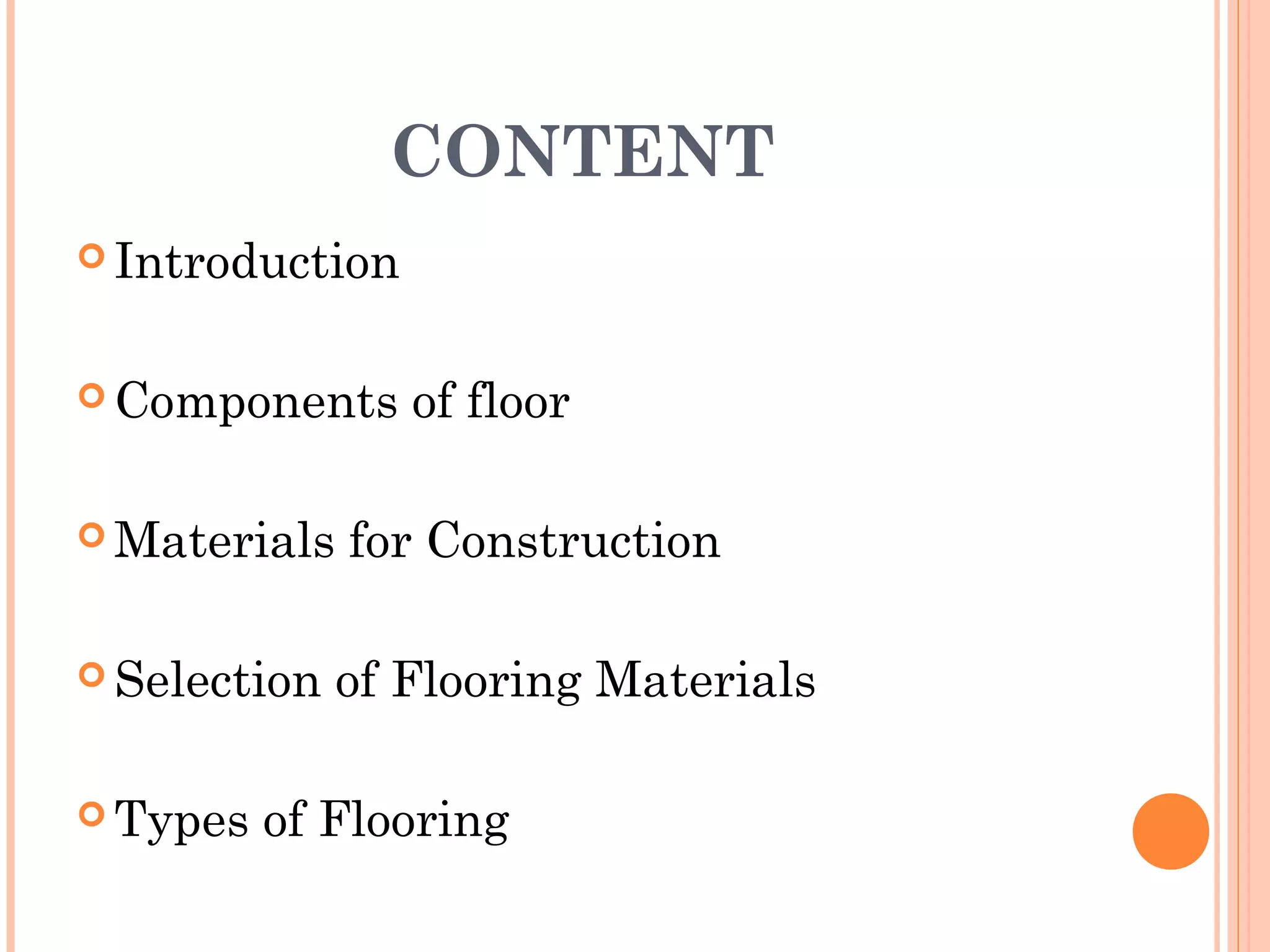 Flooring | PPT