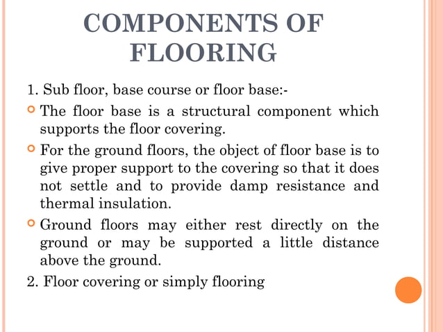 Flooring | PPT