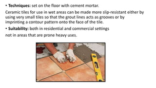 Flooring Types and Techniques | PPTX