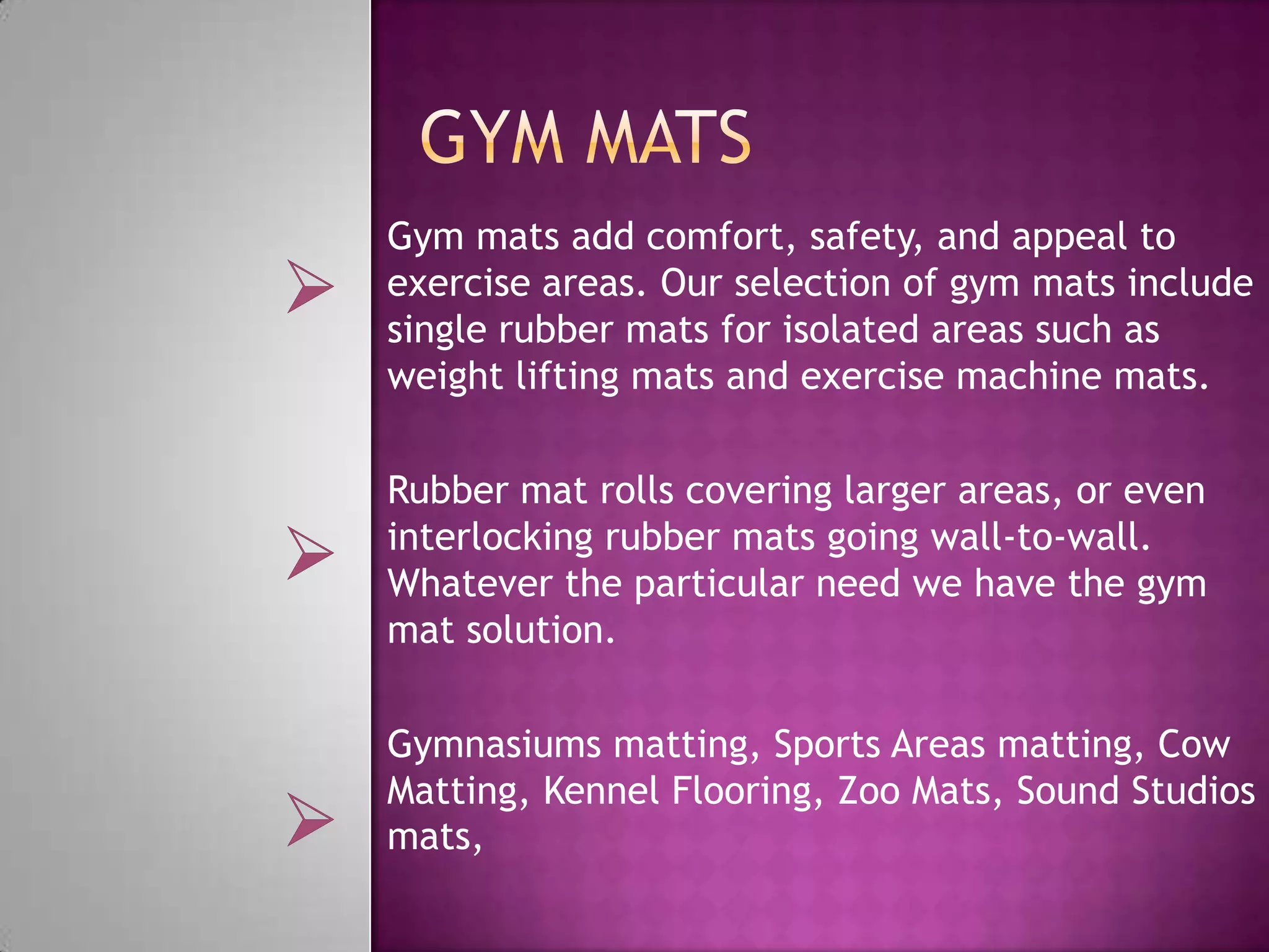 Gym Mats | PPTX | Home Improvement | Home & Garden