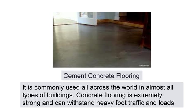 Different types of floorings Mud, Stone , Tiles etc | PPT