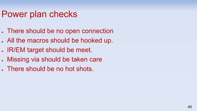 Floorplan, Powerplan and Data Setup, Stages | PDF