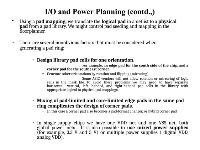 floorplanning in advanced vlsi module off 1 | PPTX