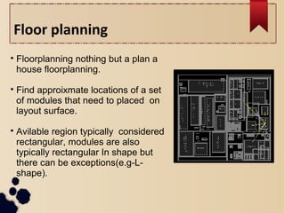 Floor planning ppt | PPT