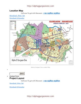 Floor plan of alpha g gurgaon one project | PDF